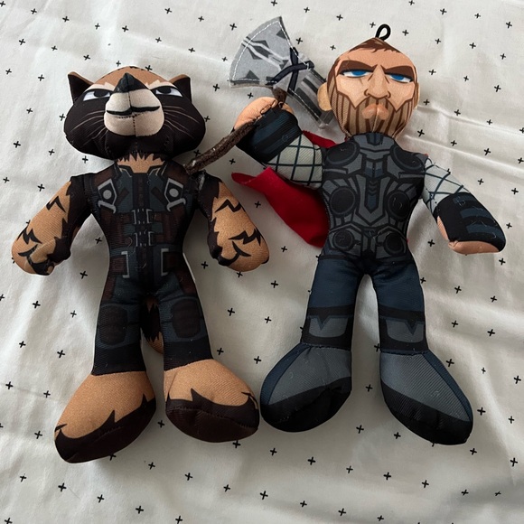 Marvel | Toys | Rare Marvel Avengers Angry Thor Raccoon Plush 5 Good ...